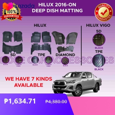 TPE / 5D Car Deep Dish Matting for Toyota Hilux Revo Conquest / Hilux ...