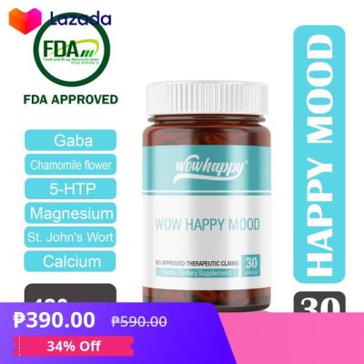Wow Happy Mood - Unique Herbal remedy for Stress relief and Positive Mood