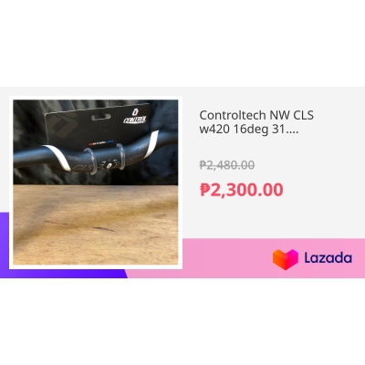 Controltech NW CLS w420 16deg 31.8 Gravel Bar Riser (RA530) (100% original)