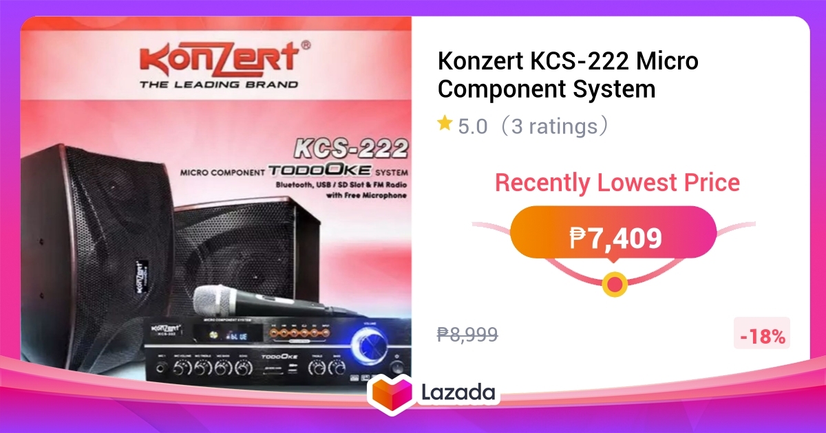 Konzert KCS-222 Micro Component System