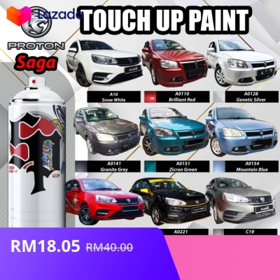 PROTON SAGA 】 Touch Up Paint 🚗 370ml Aerosol Spray DIY Cat Spray Calar ...