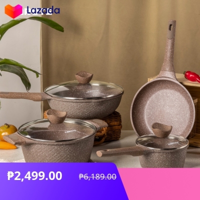 Carote Non Stick Granite kitchen wear cookware set 4 pieces kaldero pot ...