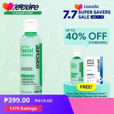 OXECURE Acne Clear Facial Cleanser 120ml