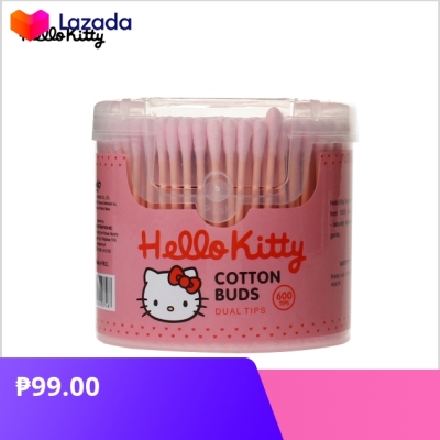 Hello Kitty Cotton Buds Pink Tips 600s