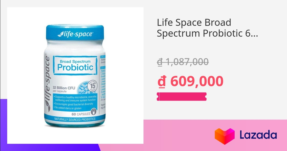 Life Space Broad Spectrum Probiotic 60 Capsules