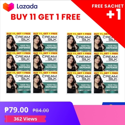 CREAM SILK Ultimate Reborn Hair Fall Defense 11+1 sachets 11ml, hair care, personal care, long ...