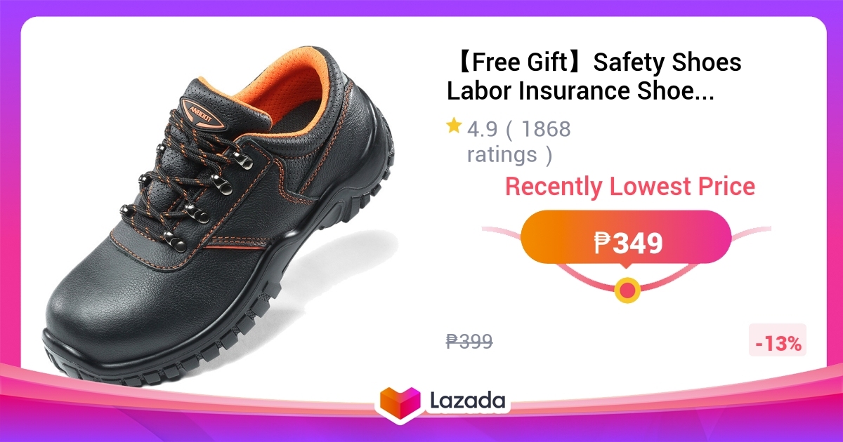 【Free Gift】Safety Shoes Labor Insurance Shoes Anti-smashing Anti ...