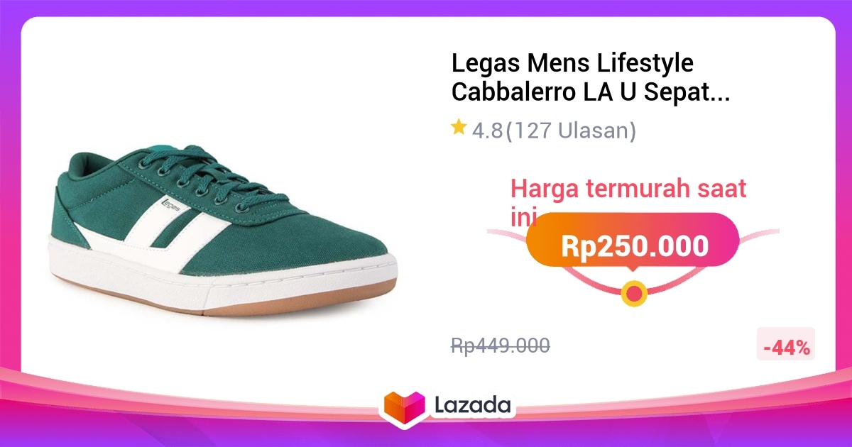 Legas Mens Lifestyle Cabbalerro LA U Sepatu Sneakers