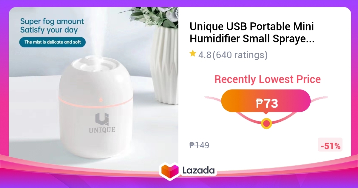 Unique USB Portable Mini Humidifier Small Sprayer Office Air Purifier ...