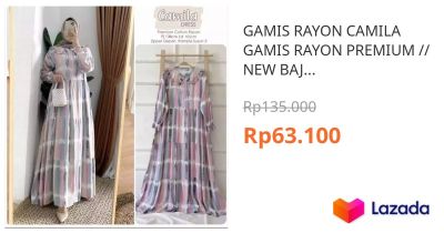 GAMIS RAYON CAMILA GAMIS RAYON PREMIUM // NEW BAJU WANITA MUSLIMAH ...