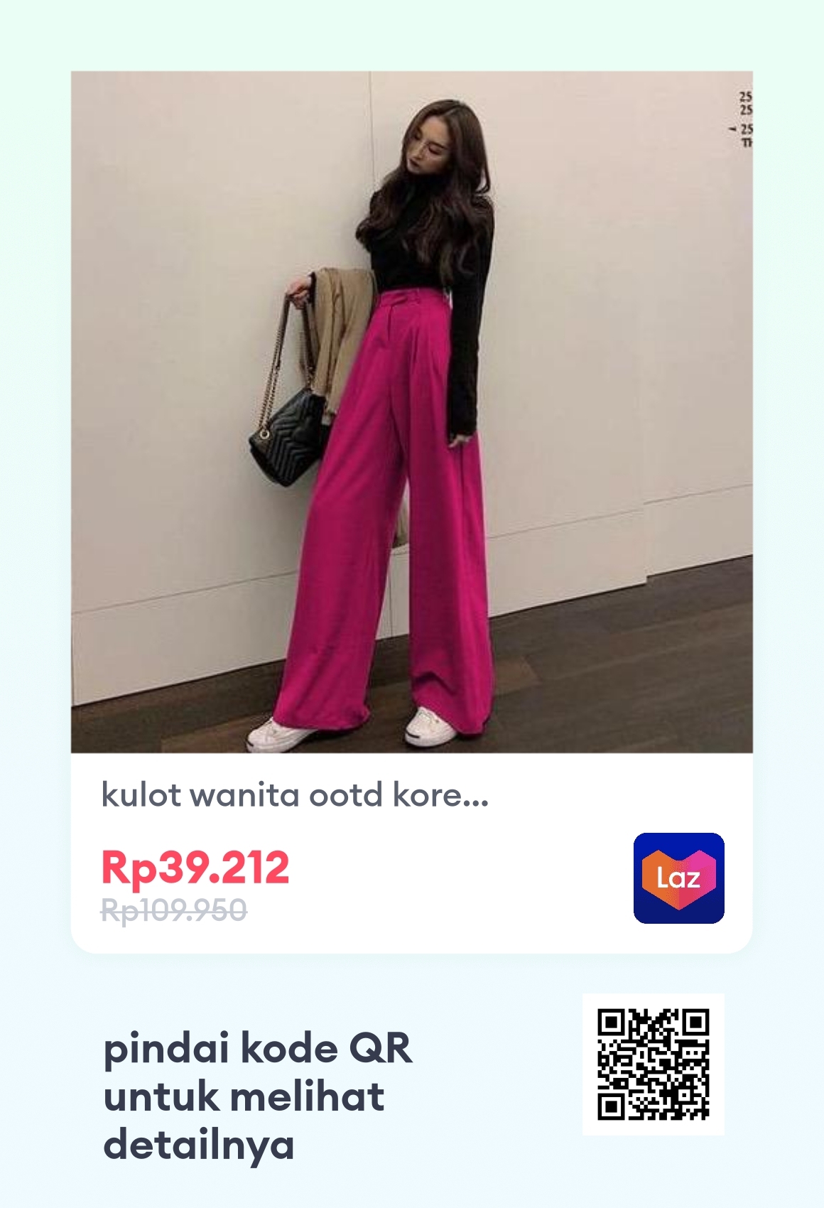 kulot wanita ootd korea style/celana kulot highwaist wanita terbaru ...