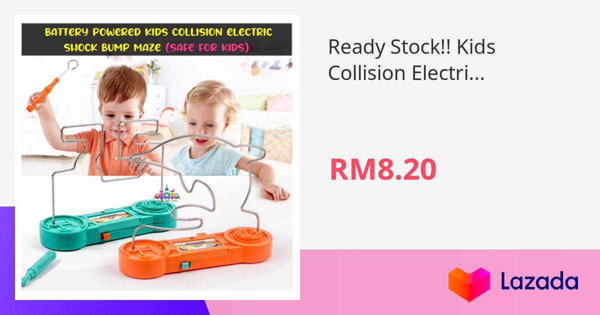 Ready Stock!! Kids Collision Electric Shock Bump Maze Electric Touch ...