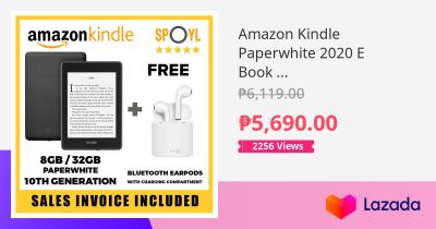 Amazon Kindle Paperwhite 2020 E Book / EBook Tablet 10th Gen 6 inch Waterproof High Resolution ...