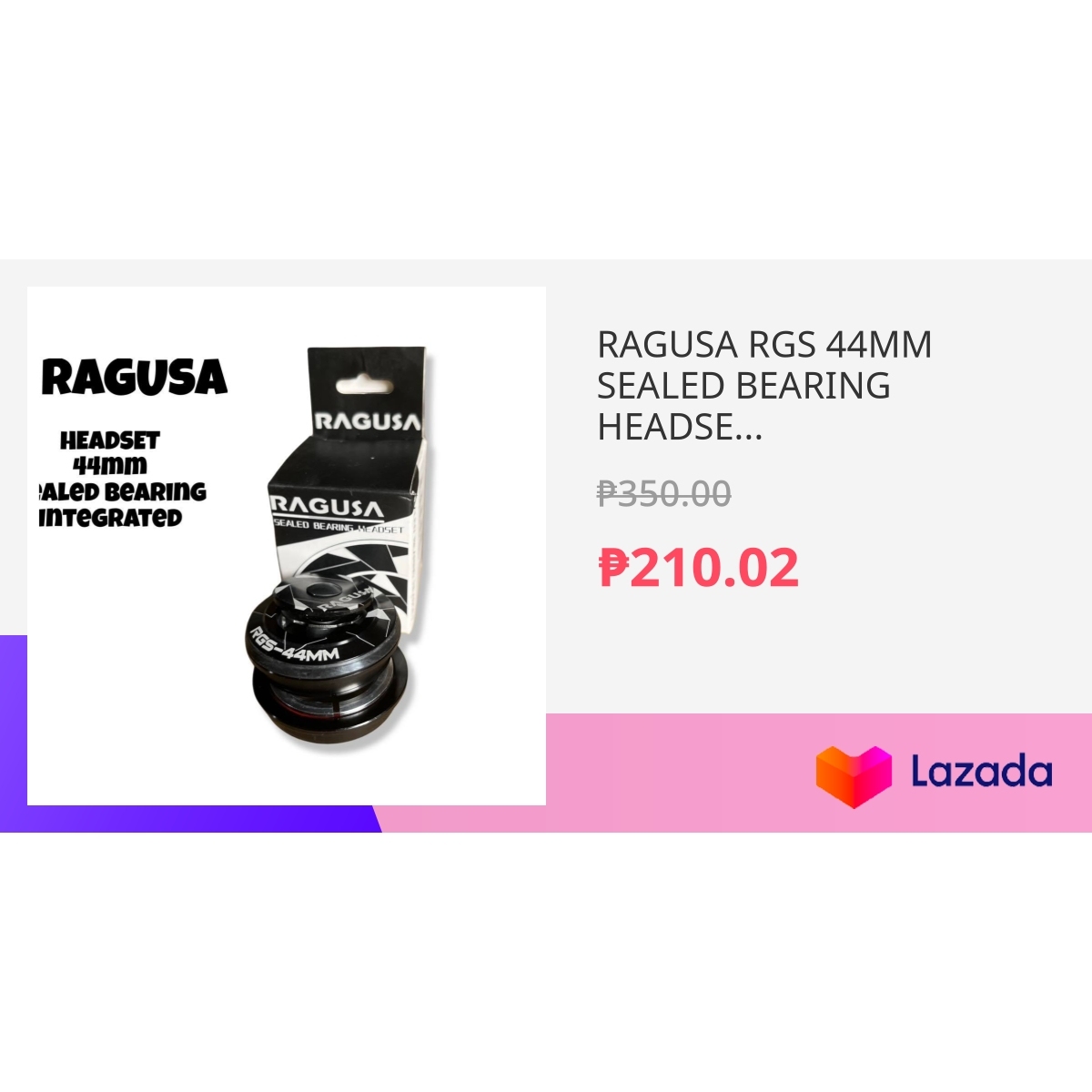 RAGUSA RGS 44MM SEALED BEARING HEADSET BICYCLE HEADSET