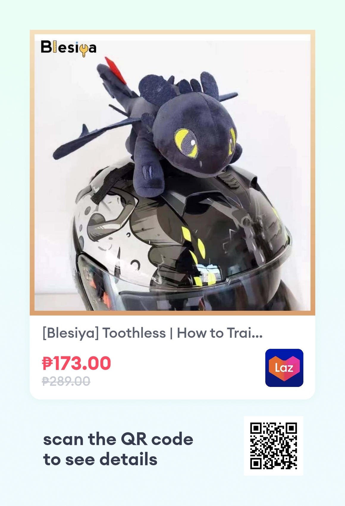 [Blesiya] Toothless | How to Train Your Dragon Decoration Little Flying ...