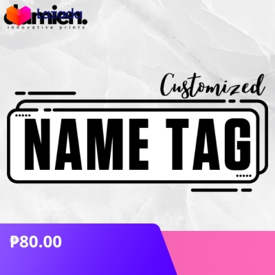 CUSTOMIZED NAME TAG | With Free Lace | Damien Innovative Designs