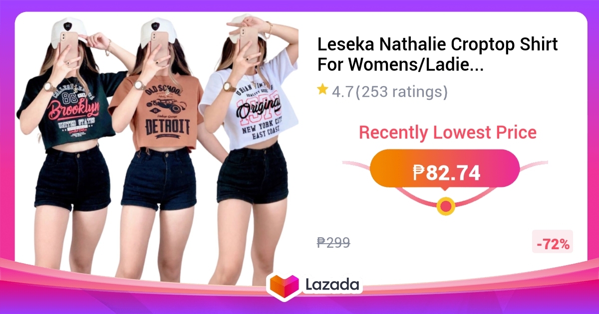 Leseka Nathalie Croptop Shirt For Womens/Ladies Crepe Fabric Fit Small ...