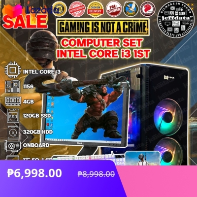 COMPUTER SET INTEL CORE i3 1ST GEN 4GB 120GB SSD 320GB HDD 17SQ ...
