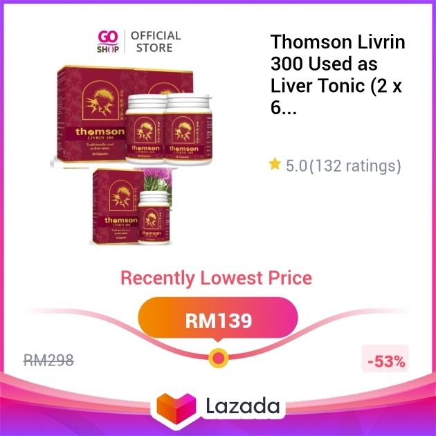 Thomson Livrin 300 Used as Liver Tonic (2 x 60 Capsules & 1 x 30 Capsules)