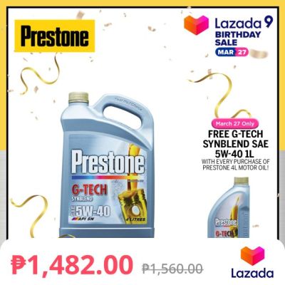 Prestone Motor Oil G-Tech Synblend 5W40 4L