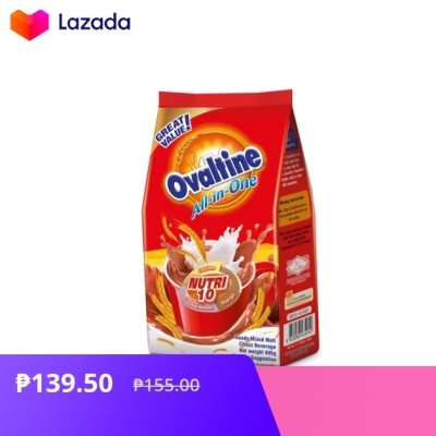 Ovaltine All-in-One Chocolate Drink 495g