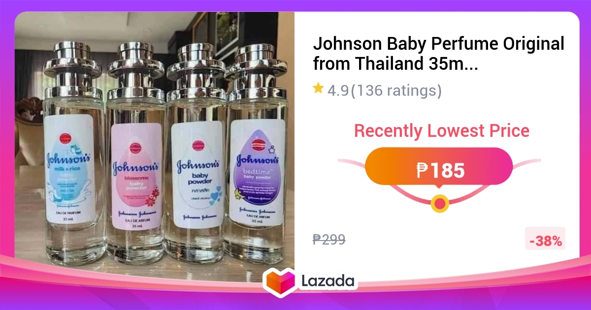 Johnson Baby Perfume Original from Thailand 35ml Long Lasting Scent ...