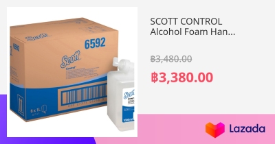 SCOTT CONTROL Alcohol Foam Hand Sanitizer with 80% Ethanol v/v and Aloe ...