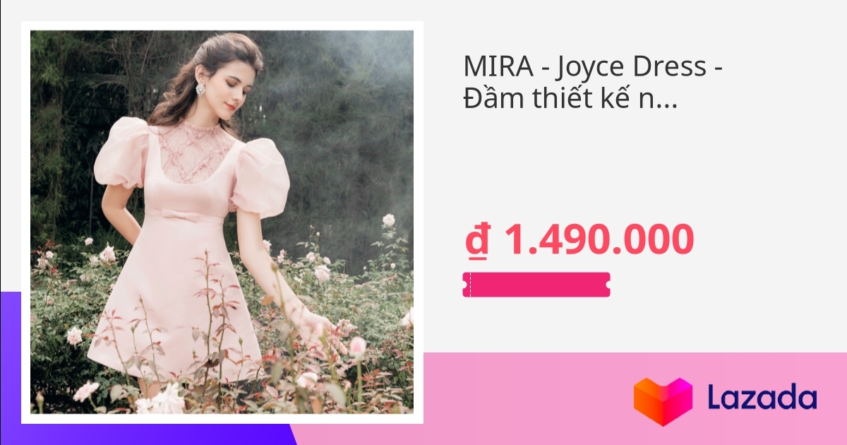 MIRA - Joyce Dress - Đầm thiết kế nữ màu hồng
