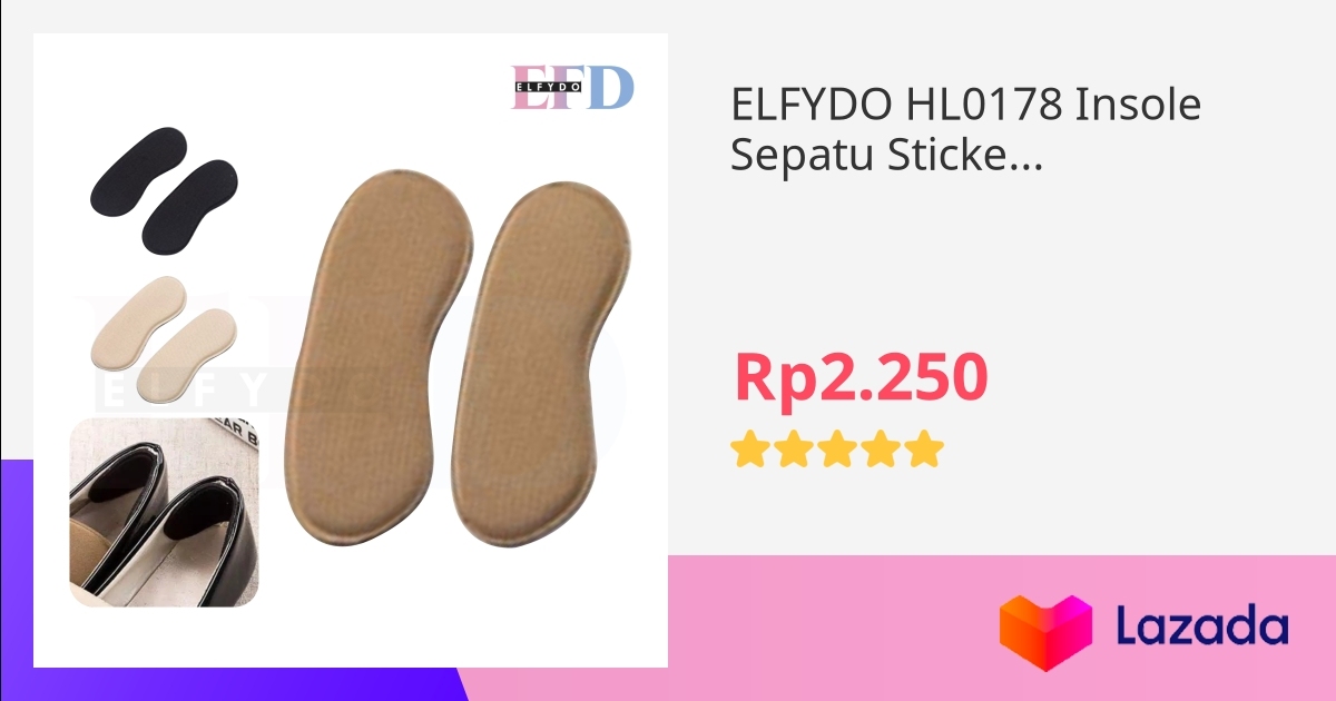 ELFYDO HL0178 Insole Sepatu Sticker Bantalan Pelindung Tumit Pad Heel ...