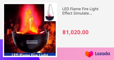 LED Flame Fire Light Effect Simulated Nature Brazier Lamp โคมไฟรูปทรง ...