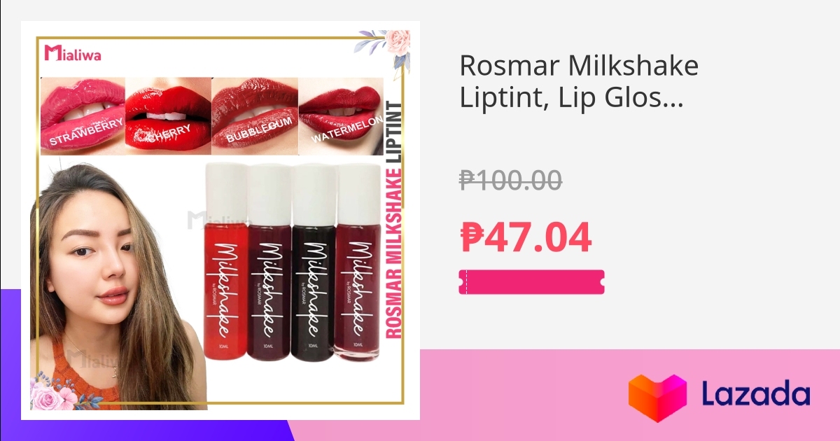 Rosmar Milkshake Liptint, Lip Gloss Make Up Beauty Cosmetics ...