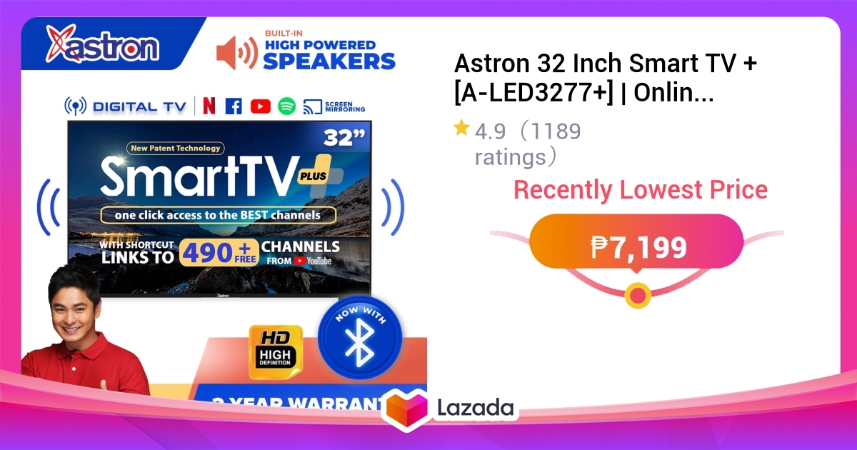 Astron 32 Inch Smart TV + [A-LED3277+] | Online Exclusive | HD ...