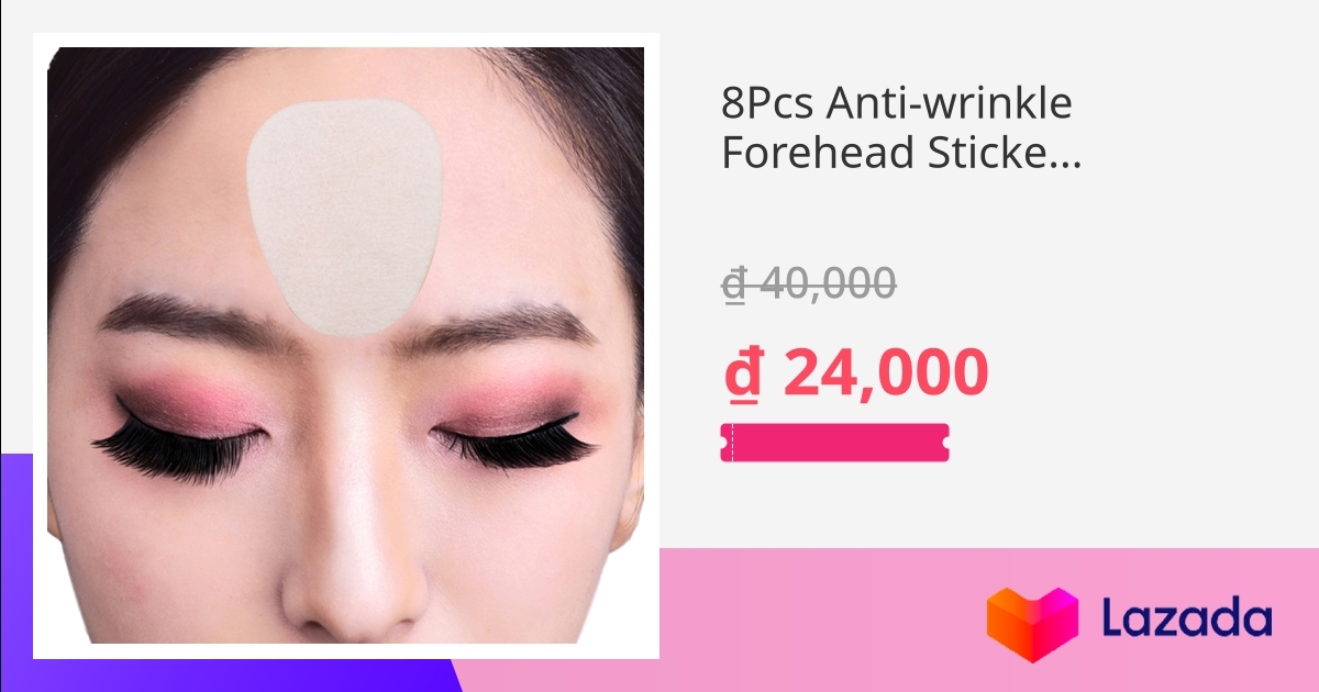 8Pcs Anti-wrinkle Forehead Sticker Cheek Facial Patches Wrinkle Remover ...