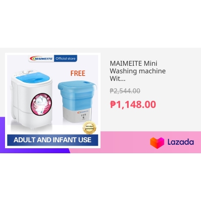 MAIMEITE Mini Washing machine With Dryer Portable 4.5Kg Blue Light ...