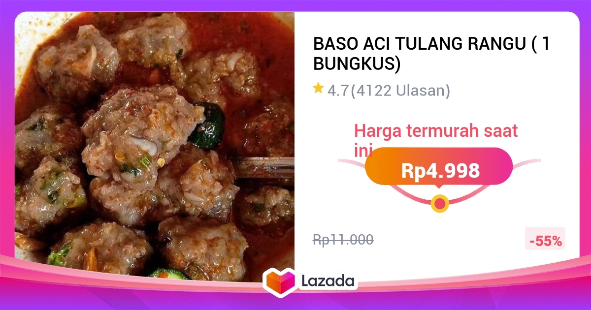 BASO ACI TULANG RANGU ( 1 BUNGKUS)