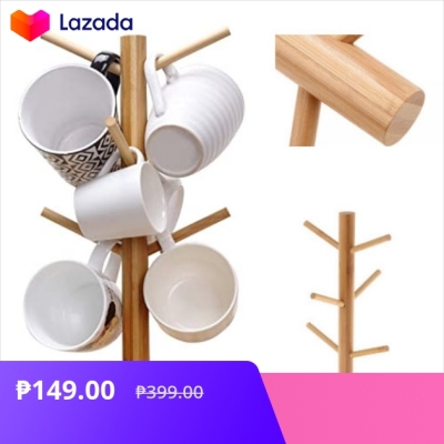 TREE CUP HOLDER- 6 Hooks Mug Holder Tree Cup Holder Mug Tree Holder ...