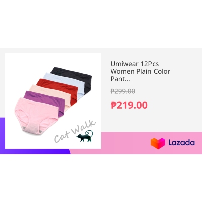 Umiwear 12Pcs Women Plain Color Panty Ladies Underware Full Panties