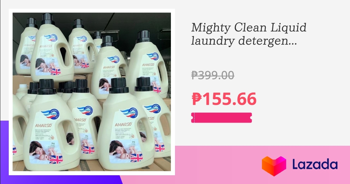 Mighty Clean Liquid laundry detergent For Washing High Foam Top Load ...