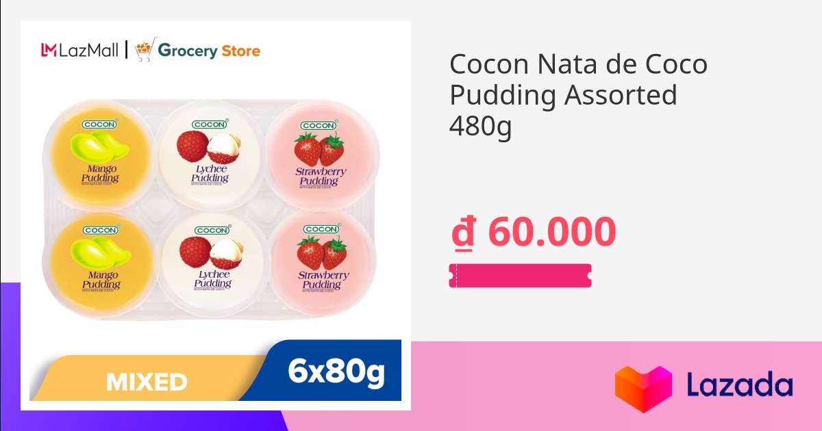 Thạch Vỉ vị Trái Cây hiệu COCON 480g