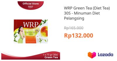 WRP Green Tea (Diet Tea) 30S - Minuman Diet Pelangsing