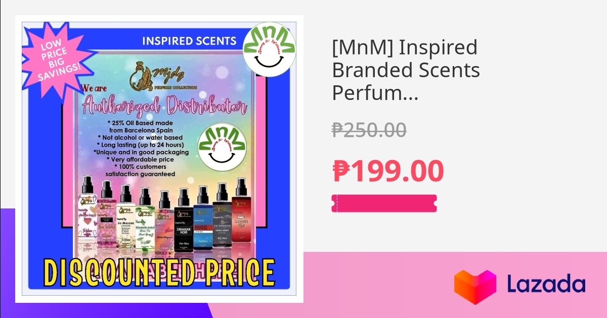 [MnM] Inspired Branded Scents Perfume Cologne for Men and Women (85ml)