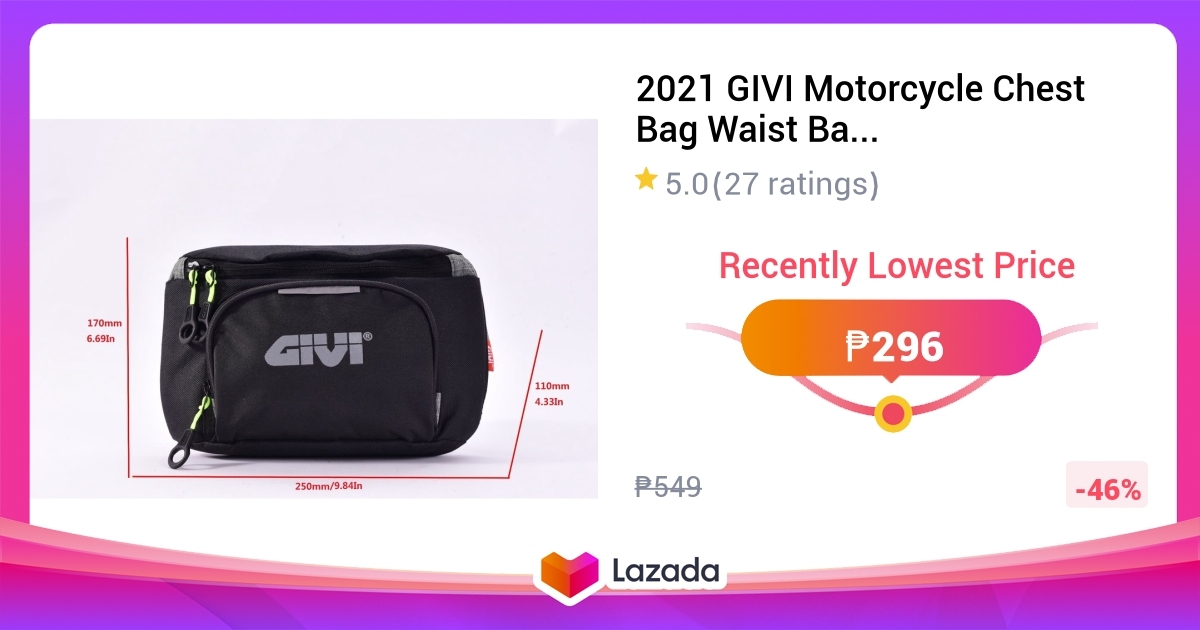 2021 GIVI Motorcycle Chest Bag Waist Bag Waterproof Men Personality ...