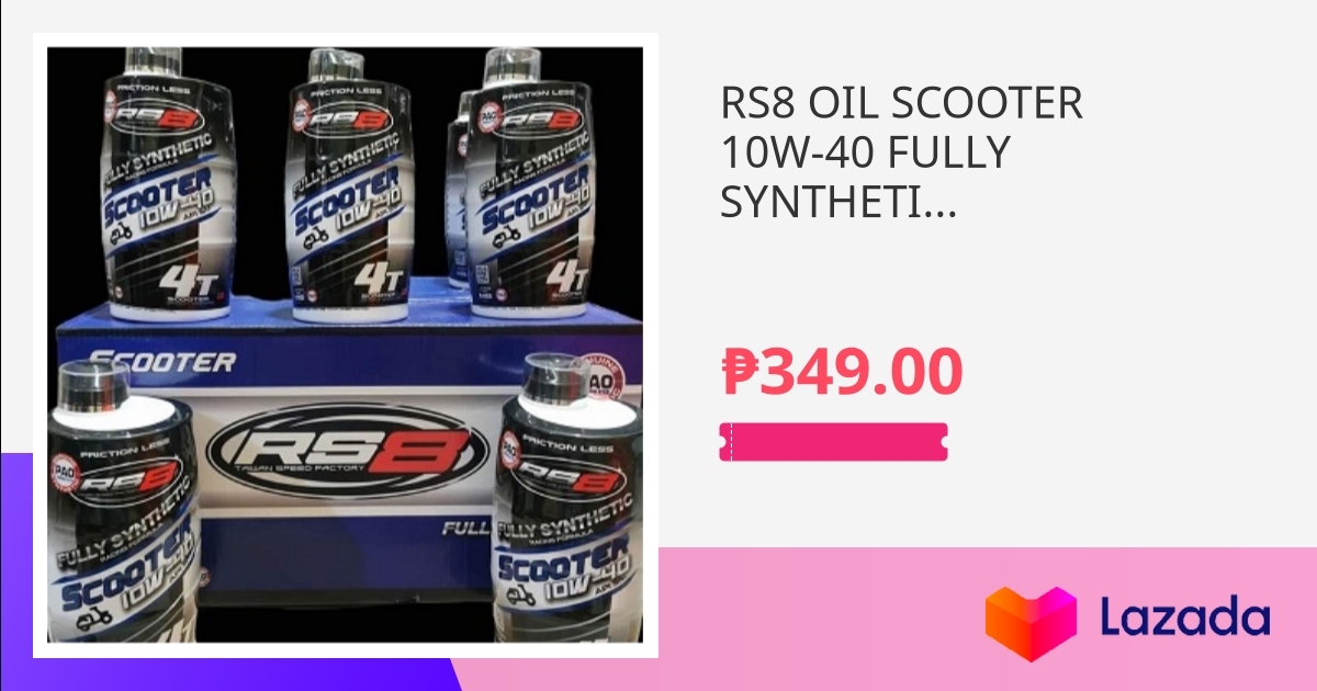 RS8 OIL SCOOTER 10W-40 FULLY SYNTHETIC 1L