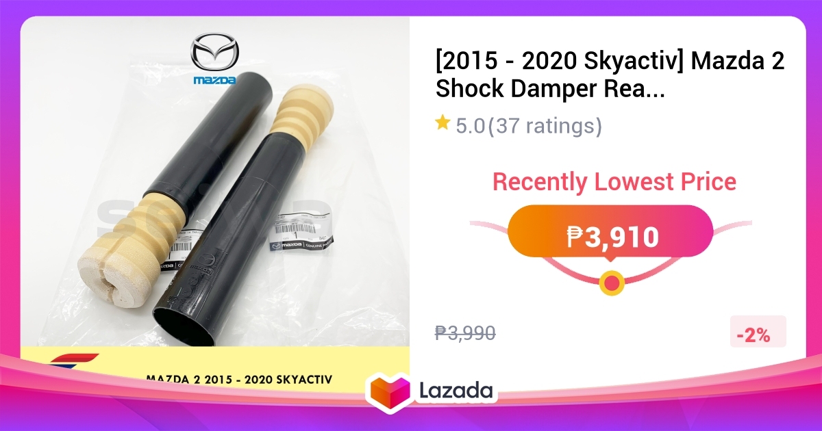 [2015 - 2020 Skyactiv] Mazda 2 Shock Damper Rear Pair - Genuine Mazda ...