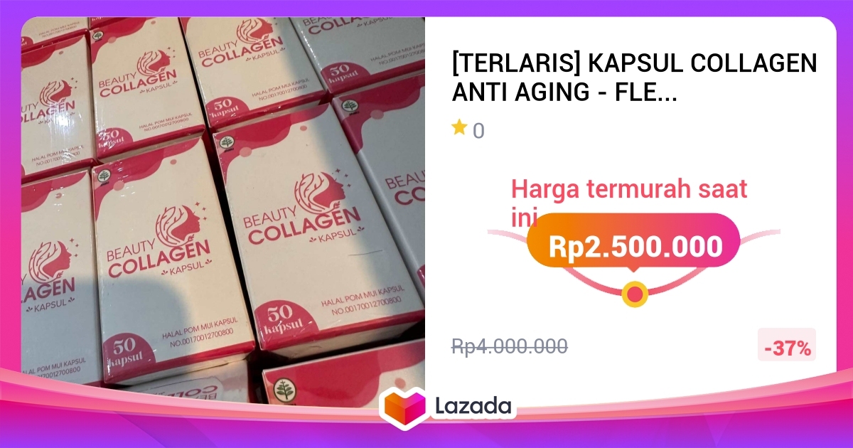 [TERLARIS] KAPSUL COLLAGEN ANTI AGING - FLEK HITAM - JERAWAT GROSIR 100 ...