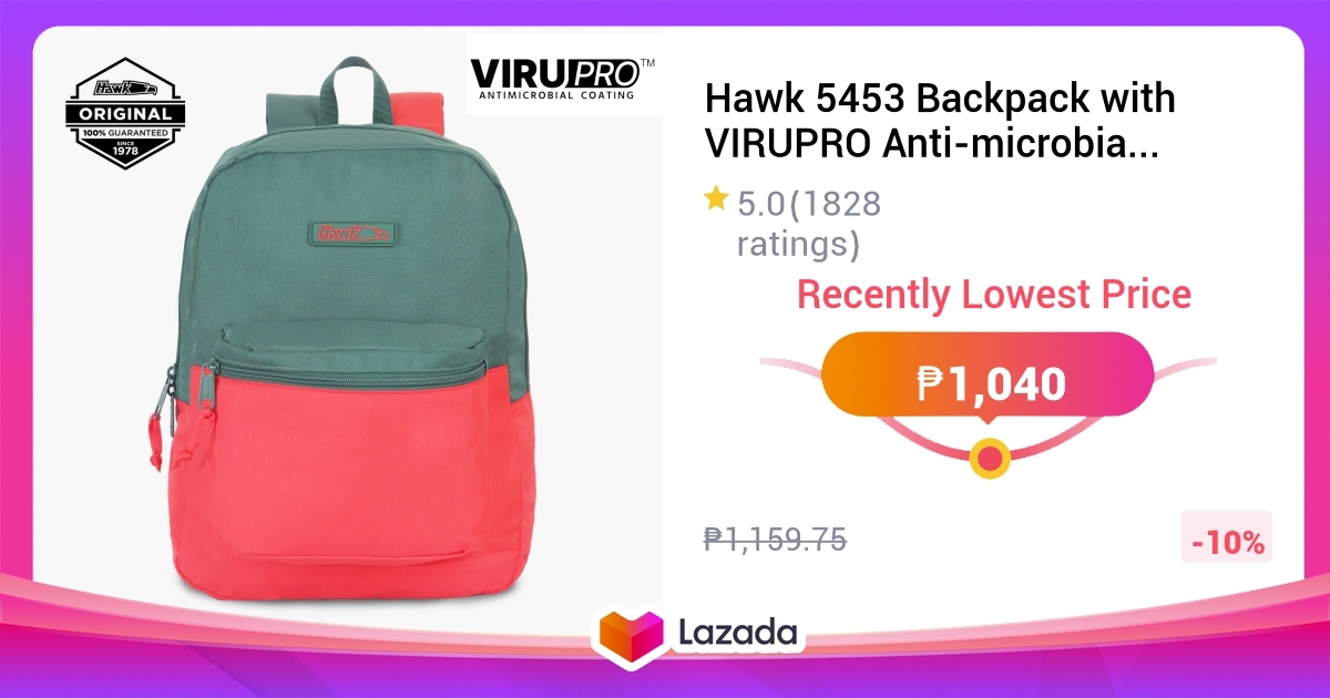 Hawk 5453 Backpack with VIRUPRO Anti-microbial Protection