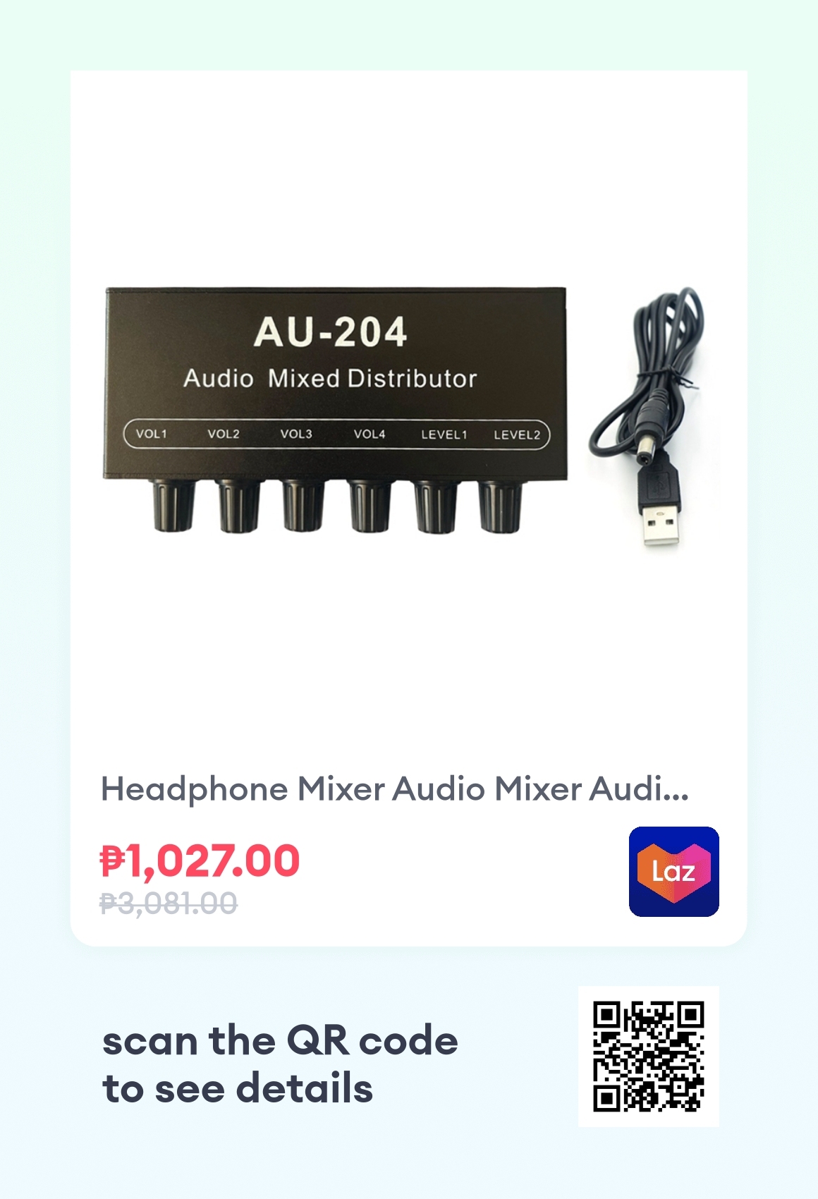 Headphone Mixer Audio Mixer Audio Distributor Signal Selector Switcher 2 Input 4 Output ...