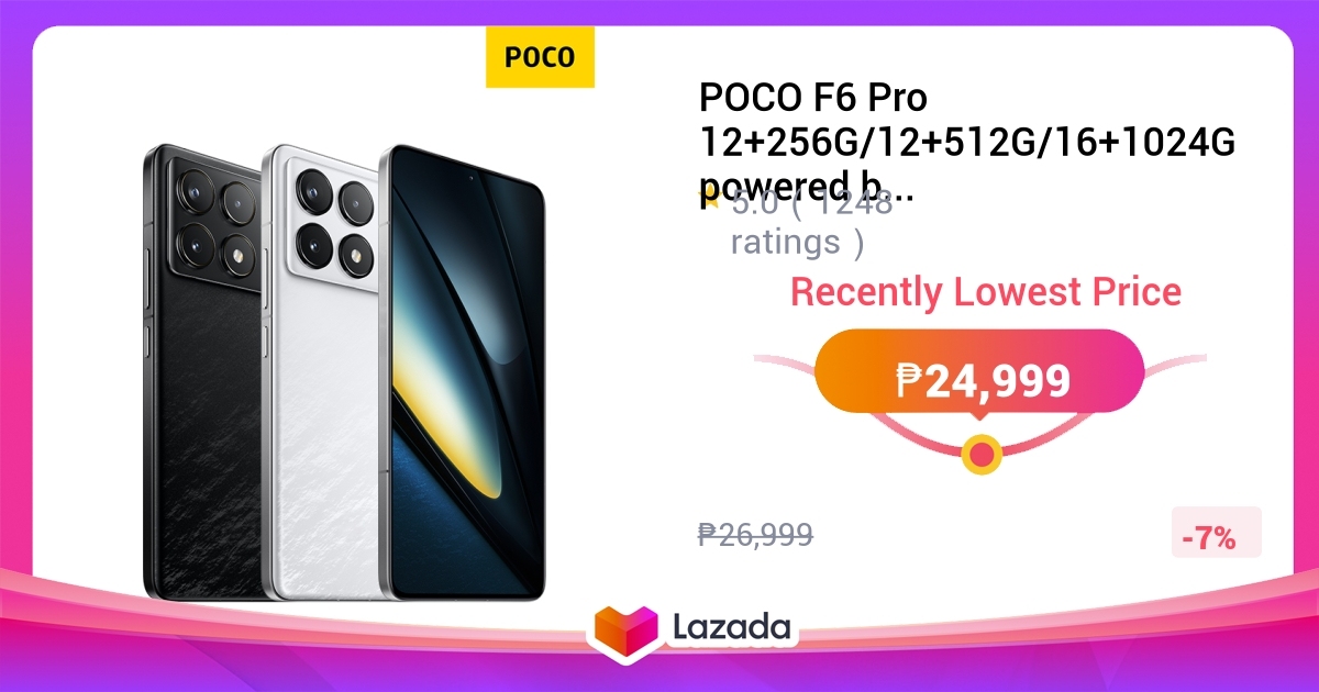 POCO F6 Pro 12+256G/12+512G/16+1024G powered by Snapdragon® 8 Gen 2 Global Version With 1-year ...