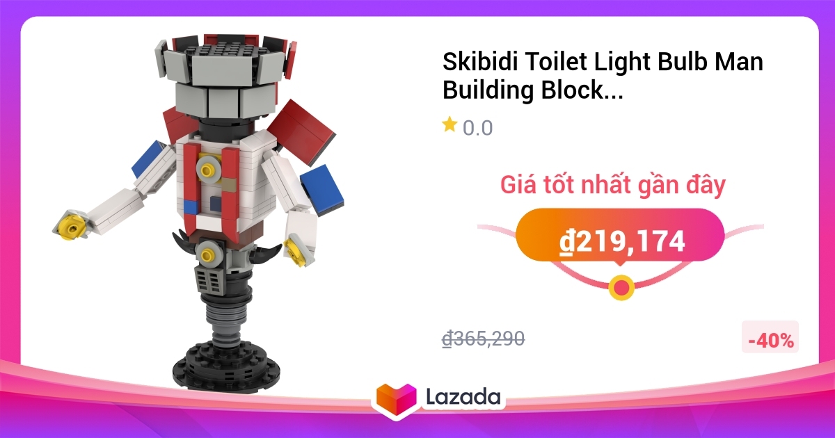 Skibidi Toilet Light Bulb Man Building Blocks Gift For Kids Figure Dolls Model Toys For Kids ...