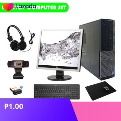 PRE0WNED DESKTOP COMPUTER COMPLETE PC SET i3-2000 Series Slim Type CPU ...
